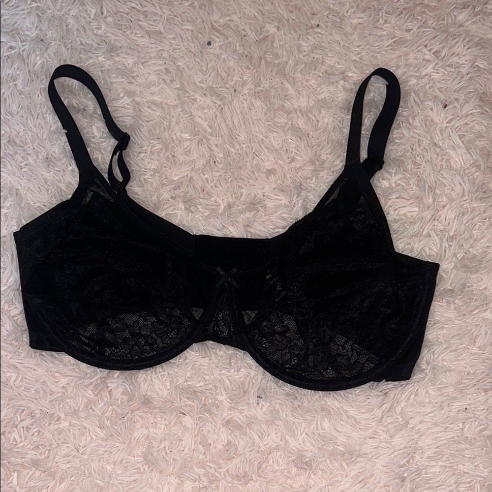Black Lace Minimizer Bra - Gem